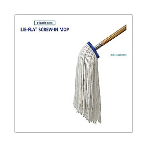 Boardwalk 724Rea Cut-End Lie-Flat Wet Mop Head, Rayon, 24Oz, White