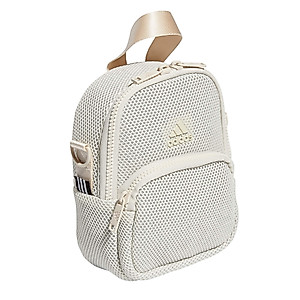 adidas Women's Airmesh Convertible Mini Backpack-Crossbody Bag, Alumina Beige, One Size