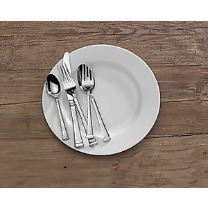 Mikasa Hammered Harmony 18.10 Stainless Steel 65-Piece Cutlery Set, Service For 12