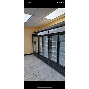 51" glass door merchandiser refrigerator beverage cooler swing door