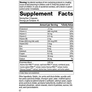 Standard Process Immuplex - Whole Food Immune Support and Antioxidant Support with Chromium, Folate, Vitamin B6, Copper, Selenium, Vitamin A - 90 Capsules