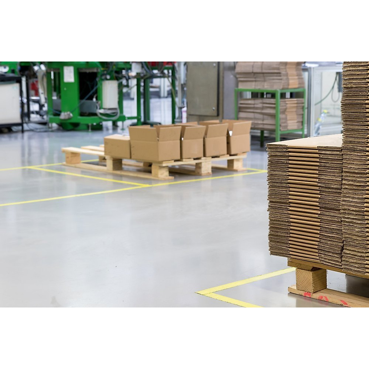 CARNAVAL 2 Inch Floor Tape for Marking Factories, Warehouses, Workshops, Public Areas with Aggressive Adhesive & Flexible Backing, Yellow 2" Width 36 Yards Length