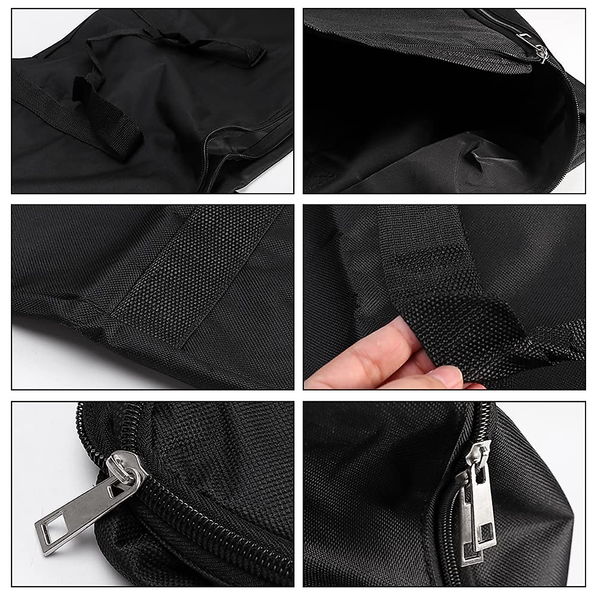 Waterproof BBQ Tools Carry Bag, Portable BBQ Tool Storage Bag, Thick Oxford Cloth, Outdoor BBQ Grill Accessories Bag for Camping Picnic Trip (L 82x20x33cm) (Large)