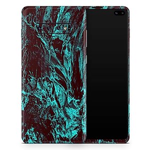 DesignSkinz Liquid Abstract Paint Remix V85 Protective Vinyl Decal Wrap Skin Cover Compatible with The Samsung Galaxy S20 (Screen Trim & Back Glass Skin)