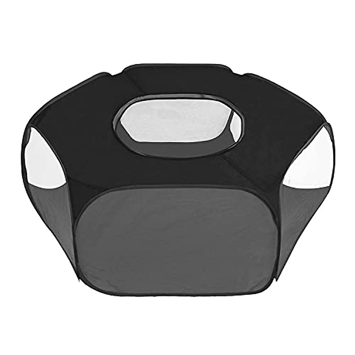 Pet Playpens with Top Cover for Small Animals Foldabel Breathable Transparent Pet Tent Anti Escape Portable Pet Cage Yard Fence for Puppy Dogs Hamster Kitten Cats Chinchillas Guinea Pig Rabbits