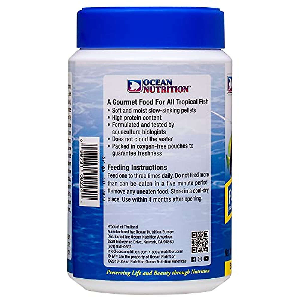 Ocean Nutrition 400g Formula1 Marine Pellet Frozen Food, Small