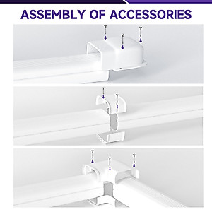 Cestluck 5'' 11 Ft Mini Split Line Set Cover Kit, PVC Decorative Pipe Line Cover Kit for Mini Split Air Conditioner, Central AC and Heat Pumps