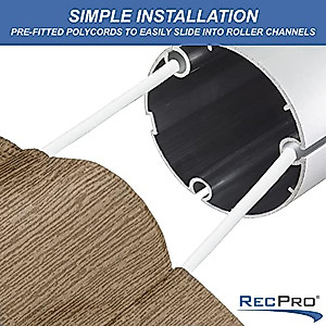RecPro RV Awning Fabric Replacement 17 Foot Camper Awning | Tan | Width Size Options | 8' (96") Length | Heat Sealed | 3 Year Warranty (17 Feet, Actual 16' 1")