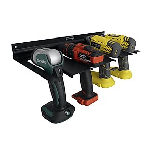 STOLUTION Drill Storage Rack | Holds 4 Drills | Heavy Duty & Sturdy | Wall Mounted Organizer for Garage, Shed, Workshop, Home, Shop | Easy to Install (Power Tool Organizer, Power Tool Rack)
