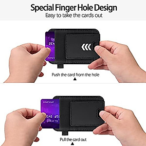 ExtreLife Magnetic Wallet, Magsafe Wallet for Apple iPhone 15/14/13/12 Series, Leather Wallet for Magsafe, Magnetic Phone Wallet for iPhone 15/14/13/12 Series, Hold 7 Cards, Black