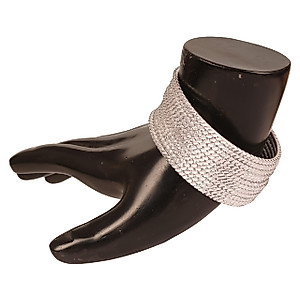 Touchstone "Silver Bangle Collection Indian Bollywood Hand Saw Cut Work Creamy Silver Color Designer Jewelry Bangle Bracelets. Set of 12. In Silver Tone For Women.