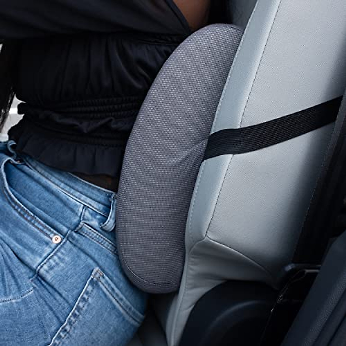 GForce Office Chair, Adjustable, Comfort, Low/Mid Support, in Black Cooling Gel Memory Foam Back Cushion