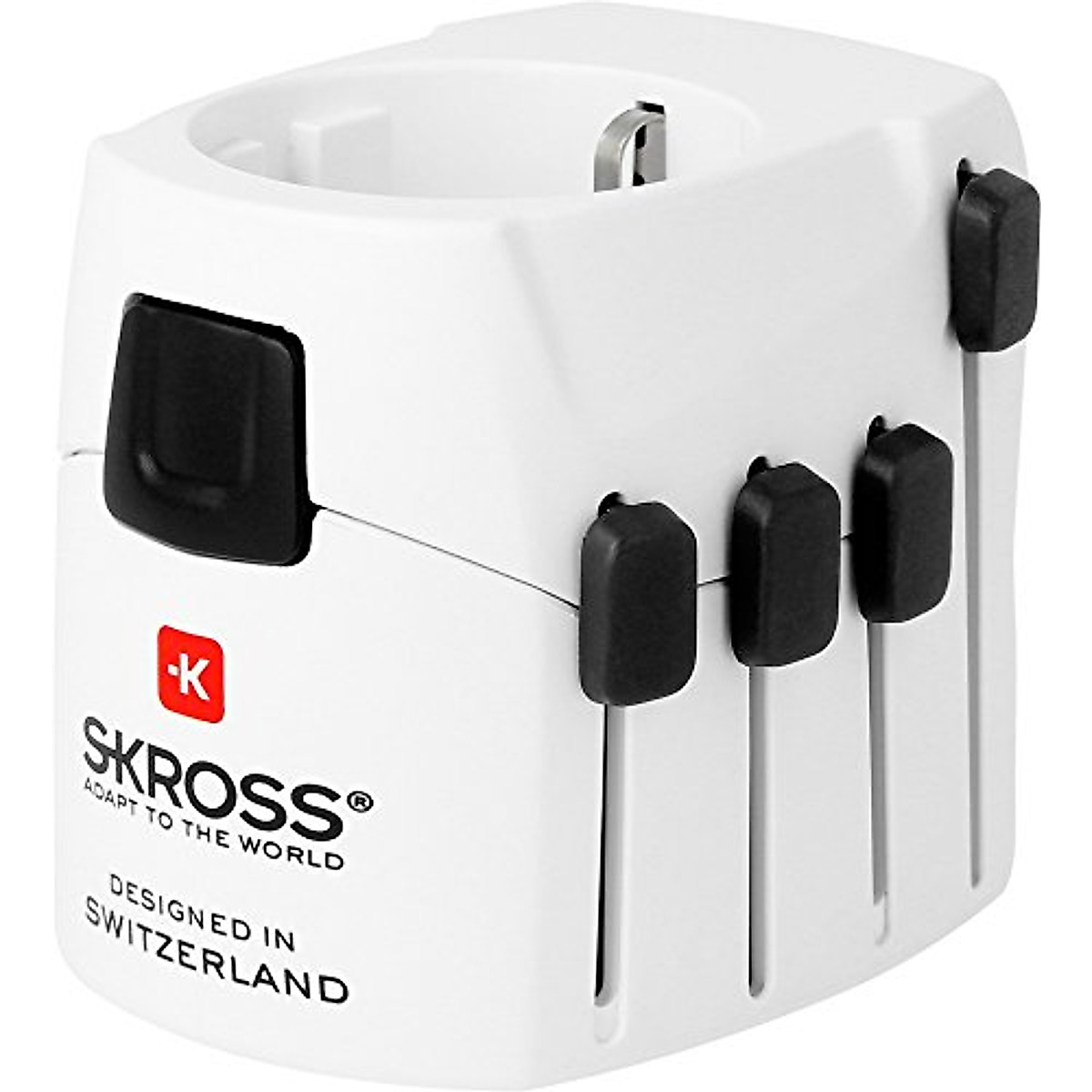Skross Pro-World & USB Travel Adaptor, White
