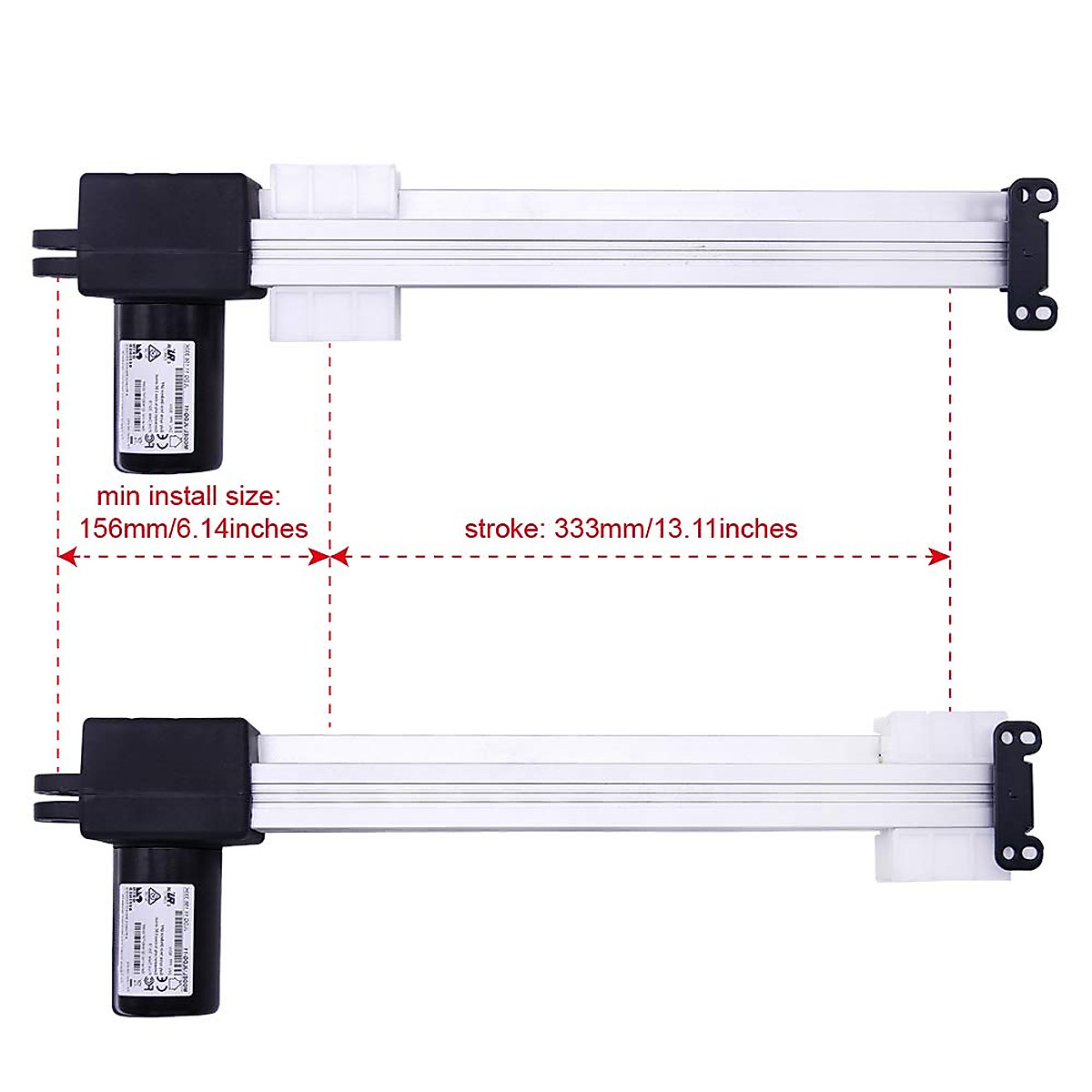 Okin Refined-R Model JLDQ-11 & JLDQ-1A JLDQ 11.156.333K Motor Actuator for Recliner Lift Chair