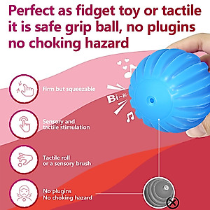 Montessori Toys for Babies 3 Months+, Baby Balls 3 to 12 Month for Babies & Toddlers 3M+, Textured Multi Ball Set Colorful & Soft Squeezy Sensory Toys. Stress Relief Balls for Infant (4 Pack)