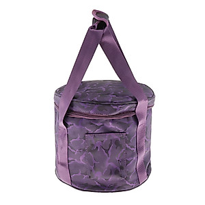 Carrying Case Padded Travelling Bag Oxford Cloth Purple for Bowl Parts, 8inch