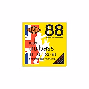 Rotosound RS88EL Black Nylon Flatwound Extra Long (65-115)
