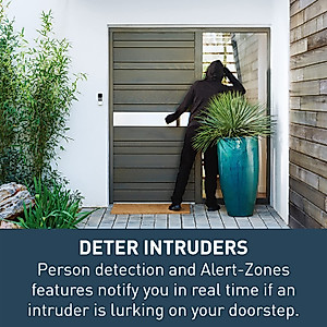 Netatmo Smart Video Doorbell | 2 Way Audio | High-Definition Camera with 1080P | Person Detection | Night Vision | Easy Installation | Built in Speaker | Security Without Monthly Fees | Model NDBUS