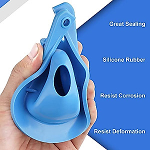3 Inch Toilet Flapper, Compatible with Gerber Toilet Flapper 99-788, Toilet Tank Flush Valve 3 in. Rubber Stopper Replacement Kit, Easy-to-Install Toilet Bowl Seal Repair Parts, Blue (Pack of 2)
