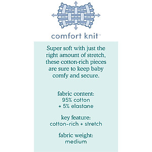 aden + anais Comfort Knit Baby Swaddle Blanket for Newborn Girl and Boy, Super Soft Cotton with Spandex, Versatile Stroller Cover, Burp Cloth, Nursing Shield, 47 x 47 Inch, Perennial