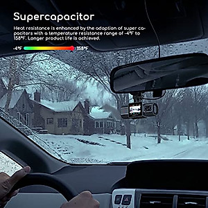 COOAU 2.5K Dual Dash Cam, Built-in GPS Wi-Fi, 1440P Dash Cam Front and Inside with Infrared Night Vision, Dash Camera with Parking Mode, Loop Recording， Support 256GB Max (D20S)