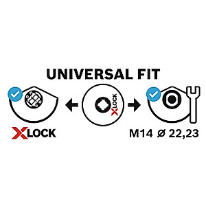 Bosch Professional 2608619173 Fibre Sanding Discs Expert (for Metal, X-Lock, R444, Diameter 125 mm, Grit 60, Bore Diameter 22.23 mm)