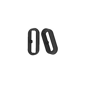 Fastener Rings Compatible for Fitbit Versa Versa 2 Versa 3 Versa 4 Versa SE Versa Lite Sense Bands 6-PACK Security Loop Holder Keeper Retainer Fixed Non-Slip Silicon Loops for Versa Smartwatch,Black