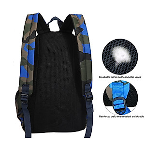 COTEetCI School Backpack for Boys Camouflage Student Bookbag Lightweight Kids Shoulder Daypack Travel Back Pack