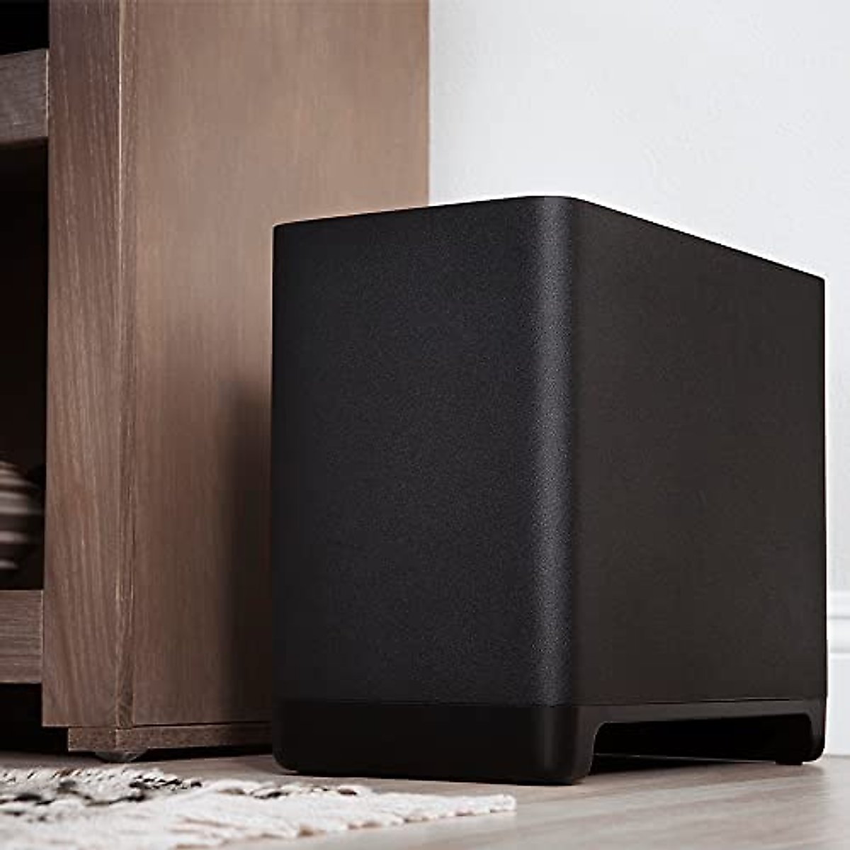 Polk Audio React 7" Wireless Subwoofer - Designed to Add Deep, Impactful Bass to Polk React Soundbar, Bass Adjust EQ, Amazon Alexa Compatible
