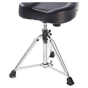 Boltd Drum Throne Made in Taiwan Adjustable Motorcycle Style with Large Backrest Seat Comfortable Drum Set Percussion Stool