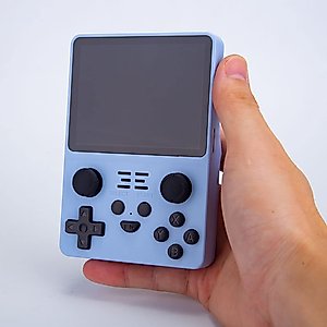 ZOSTER Powkiddy RGB20S Handheld Game Console Portable Retro Built in 10,000 Games 16G+32G 3.5 Inches IPS Screen Open Source System Arcade Game Console Toy Gift for Kids Adults