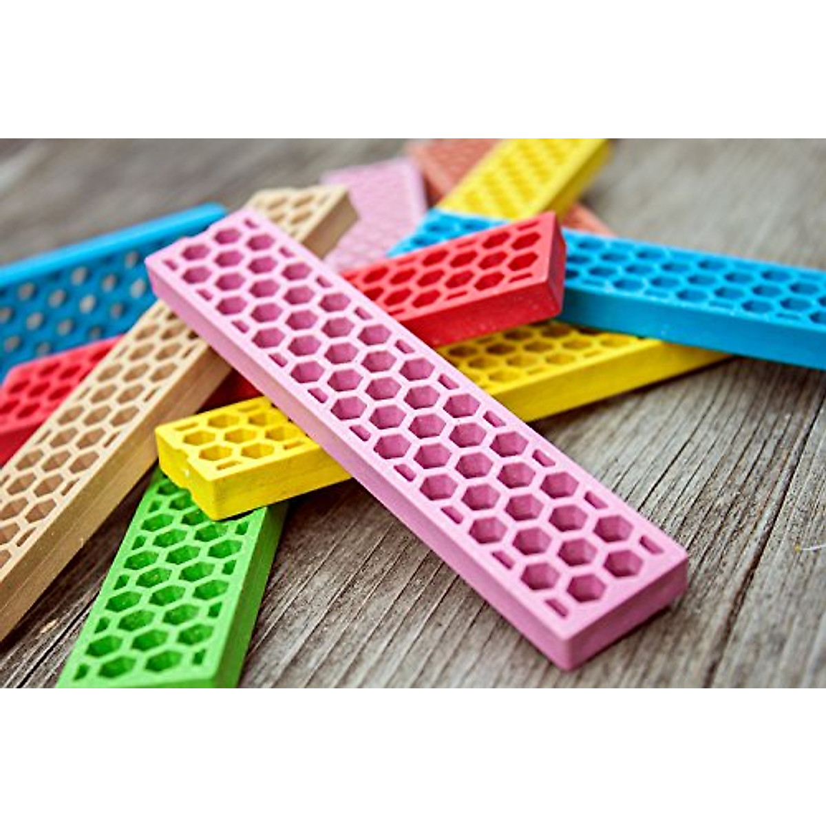 Tegu 120 Piece Perfect Blocks Building Set, Rainbow (Amazon Exclusive)