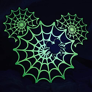 Mickey Mouse Spiderweb Mickey Glow-in-the-Dark Crossbody Purse Black