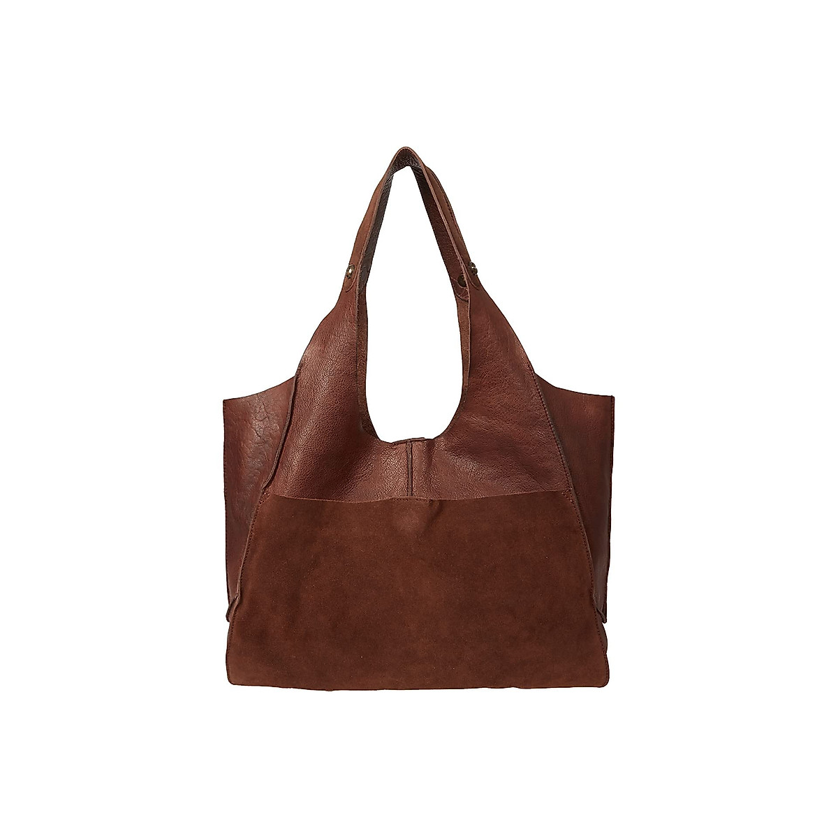 Free People Tuscan Leather Tote Chocolate One Size