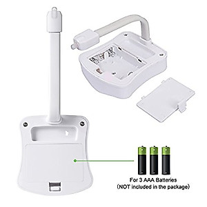 Toilet Night Light 2Pack by Ailun Motion Sensor Activated LED, 8 Colors Changing Toilet Bowl Illuminate Nightlight for Bathroom Battery Not Included Perfect with Water Faucet Light