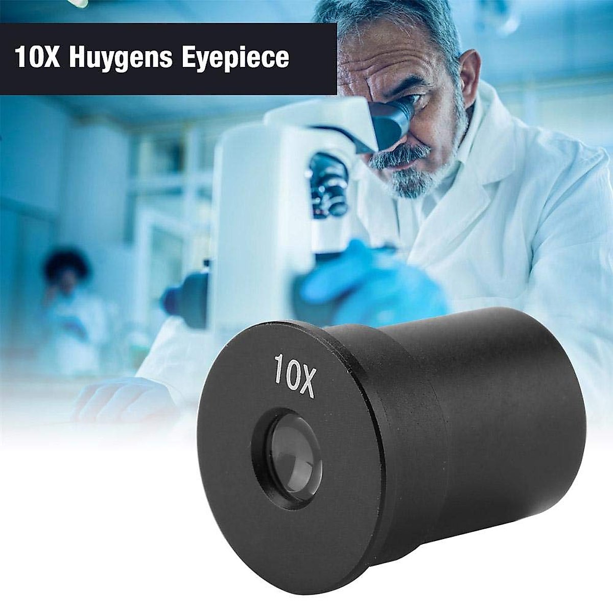 Eyepiece Ocular Lens 10X Microscope Eyepiece Professional Clear Field Widefield for Microscope Telescopes for Lab with Diameter 23.2mm 0.9inch