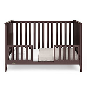 Graco Melbourne 3-in-1 Convertible Crib (Espresso) – Converts from Baby Crib to Toddler Bed and Daybed, Fits Standard Full-Size Crib Mattress, Adjustable Mattress Support Base