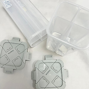 OatlyOak Food Storage Containers Set for Kitchen Plastic Kitchen Storage Containers for Pantry Organization and Storage - Cereal, Rice, Pasta, Flour and Sugar Containers