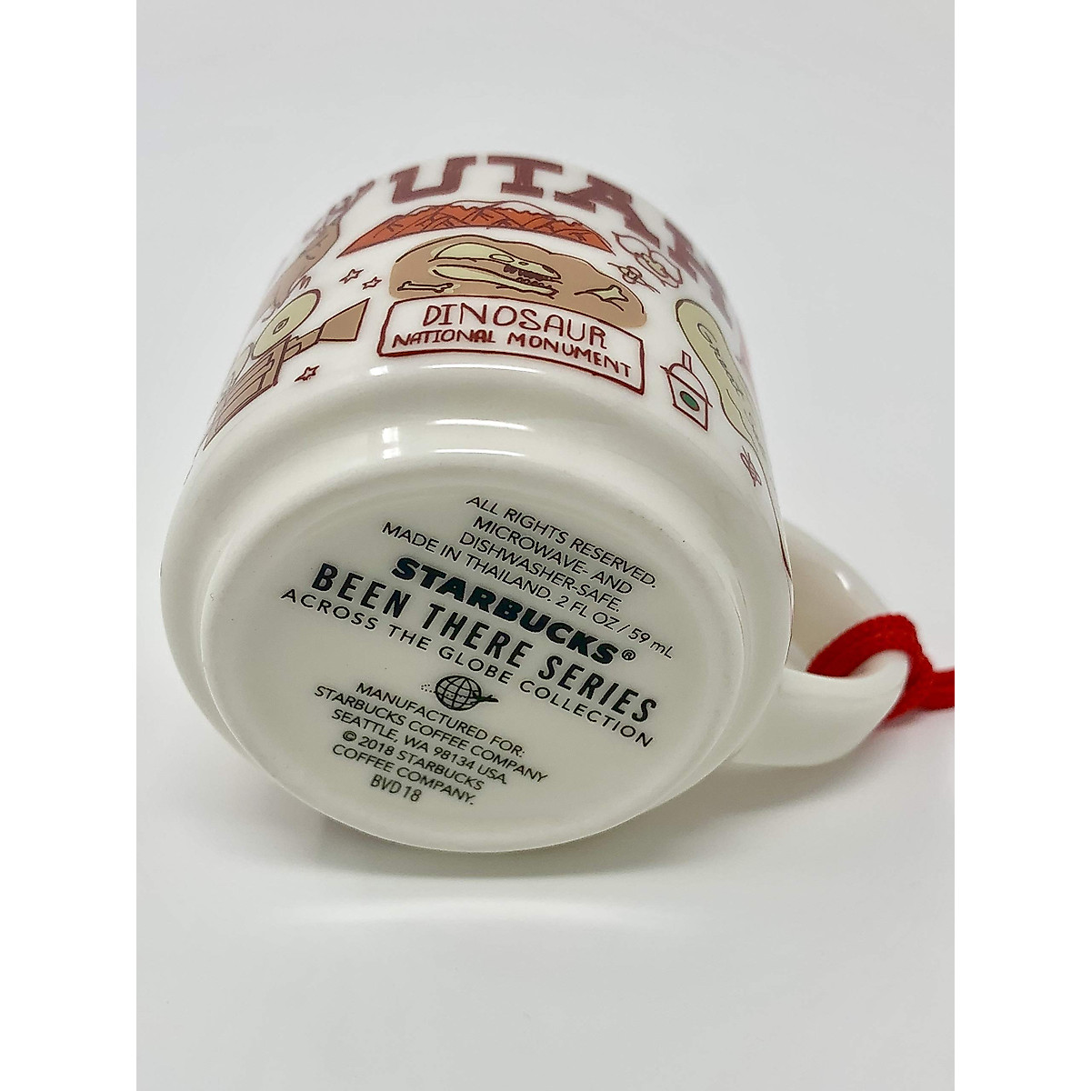 Starbucks UTAH Been There Collection Ceramic Espresso Mug Demitasse Ornament 2 oz