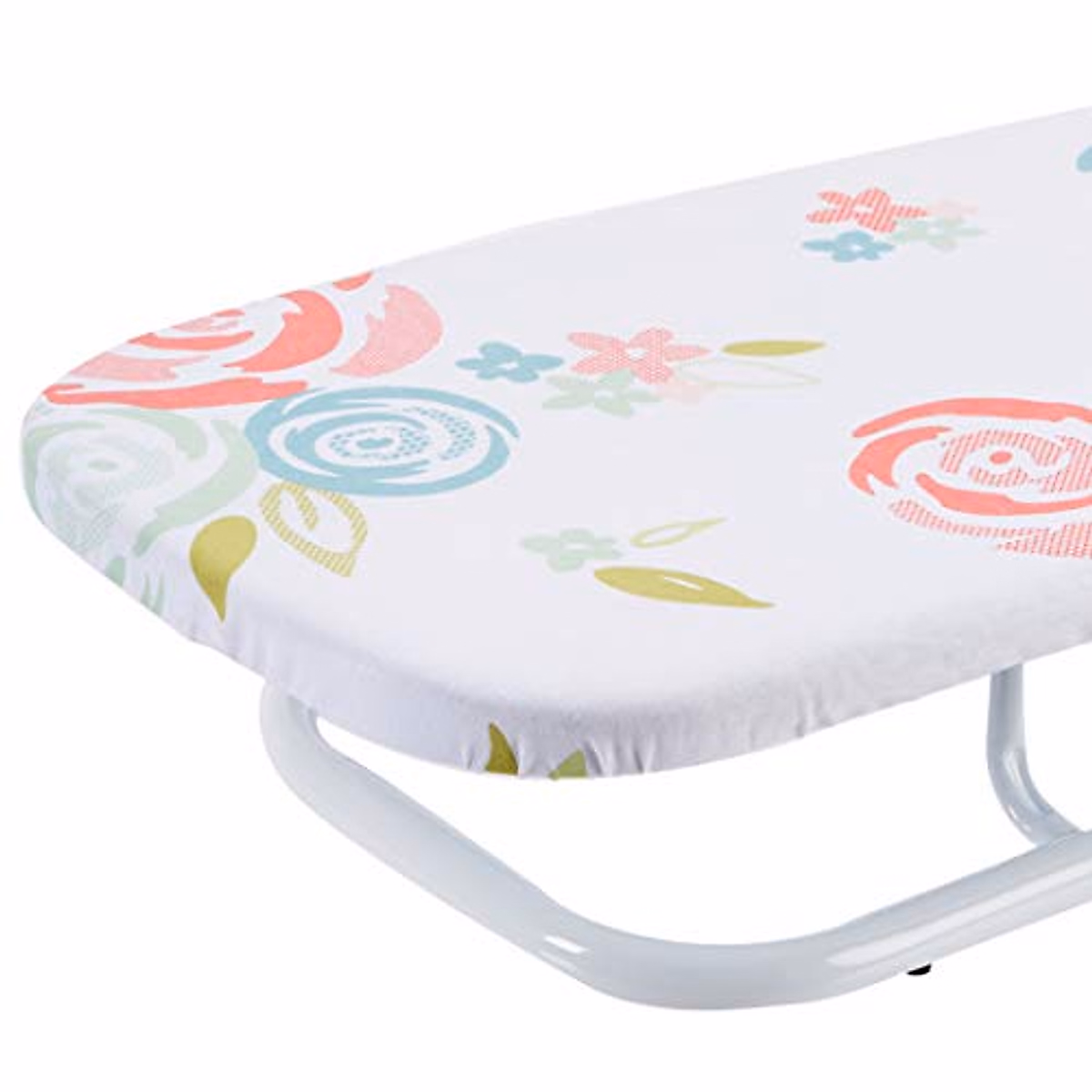 Amazon Basics Ironing Board Tabletop 77x29 cm, White, Floral
