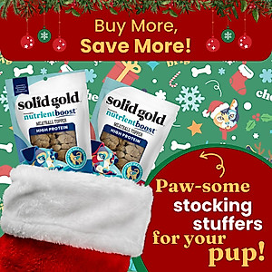 Solid Gold Food Toppers for Picky Dogs - Real Chicken Meatball Topper - 3 Pack Healthy Dog Treats - High Protein Soft Dog Treats to Serve w/Dry Dog Food or Wet Dog Food or as Dog Snacks