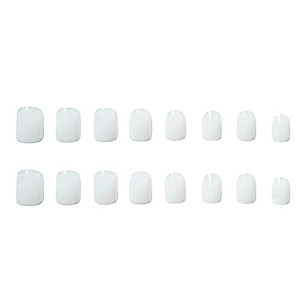 YoYoee Coffin Press on Nails-Nude Short Fake Nails Acrylic Full Cover Natural False Nails for Women and Girls 24Pcs (Various3)