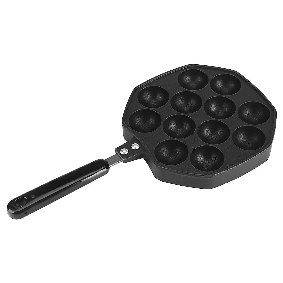 12 Cavities Takoyaki Grill Pan, Aluminum Non-stick Baking Takoyaki Grill Pan Plate Octopus Ball/Pancake Maker