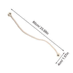 Mobestech Decorative Curtain Tiebacks 2 Pack Magnetic No Hole Needed Weave Rope for Home Office Hotel Simple Sturdy Design