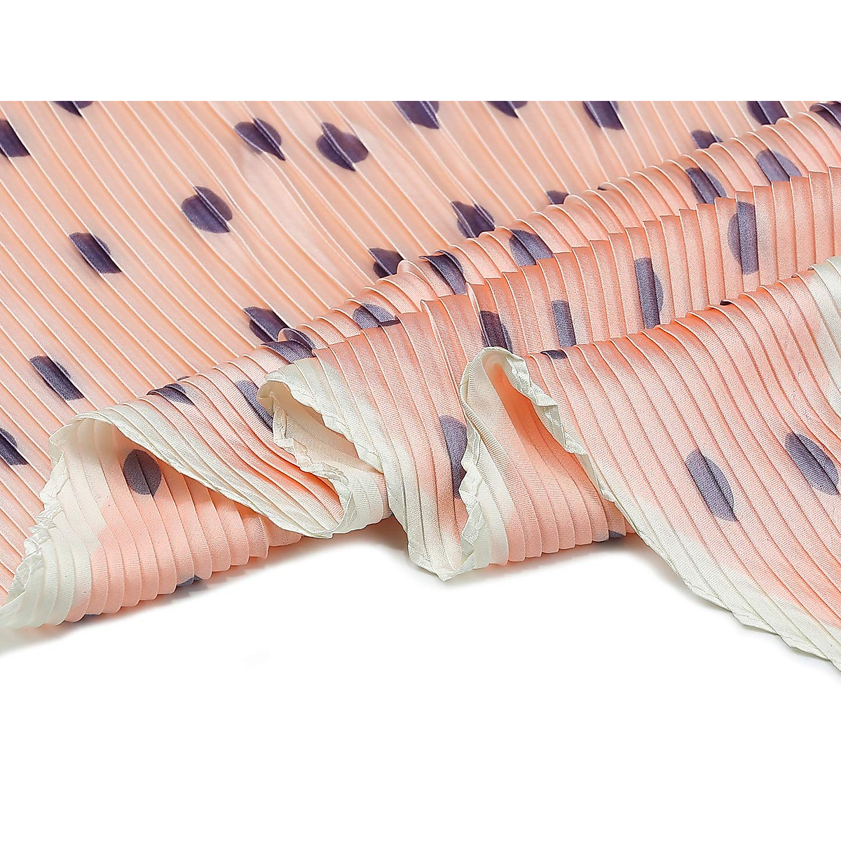 Allegra K 50s Pleated Neck Scarf for Women Rhombus Handkerchief Polka Dots Bandana Hair Wraps Headbands 102x45cm/40x18 inches(LxW) Pink Blue