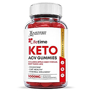 (5 Pack) Lifetime Keto ACV Boost Gummies 1000MG with Pomegranate Juice Beet Root B12 300 Gummys