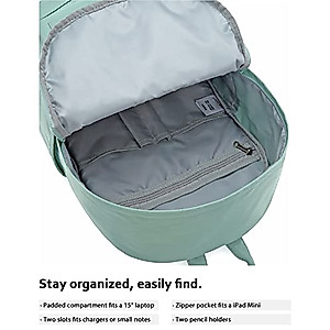 HotStyle 936Plus Minimalist Backpack, Functional for Travel, College & Work, Cambridge blue