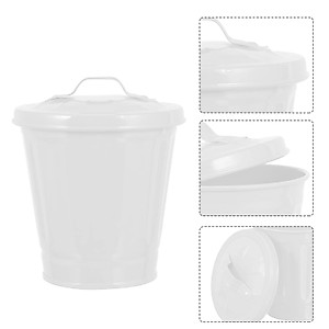 STOBAZA 1pc Garbage Can Trash Recycling Container Flower Pot Garbage Container Waste Container Lovely Garbage Recycling Container Trash Can Waste Bin with Lid Small Waste Storage Bin