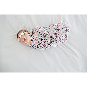 Copper Pearl Large Premium Knit Baby Swaddle Receiving Blanket Floral Morgan