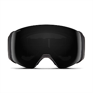 SMITH 4D MAG Goggles with ChromaPop Lens – Performance Snowsports Goggles with Easy Lens Change Technology for Skiing & Snowboarding – for Men & Women – Black + Sun Black Lens